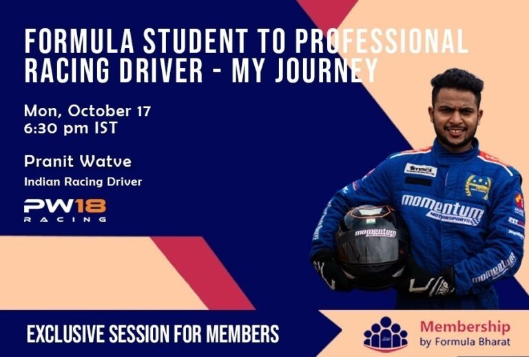 Membership Session: Formula Student to Professional Racing Driver – My ...
