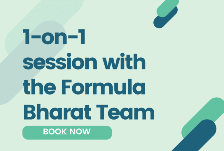 Book a 1-on-1 session with the Formula Bharat Team – Formula Bharat